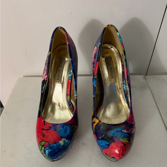 Steve Madden | Shoes | Steve Madden Vibrant Multicolor Heels | Poshmark